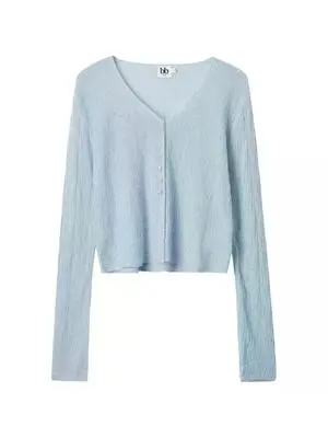 B+AB Buttoned V-neck Cardigan
