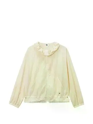 B+AB Ruffled Cotton Jacket - Neutrals