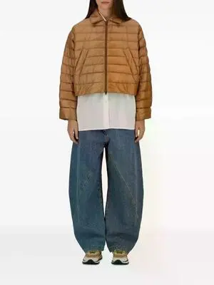 Herno Quilted Collared Jacket - Brown