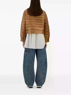 Herno Quilted Collared Jacket - Brown