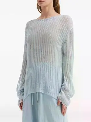 B+AB Lace-trim Long-sleeve Sweater