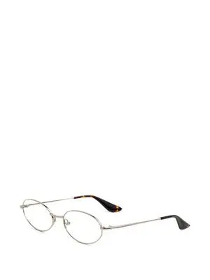 GIGI STUDIOS Isola Oval Frame Glasses - Silver