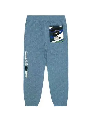 AAPE BY *A BATHING APE Camouflage-pocket Track Pants - Blue
