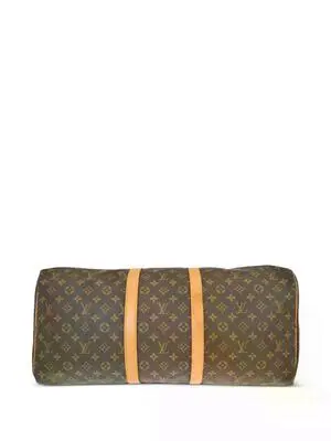 LOUIS VUITTON 1985 Keepall 50 Travel Handbag - Brown