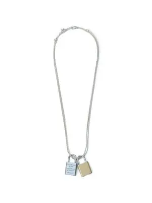 Our Legacy Riddle Padlock Pendants Chain Necklace - Gold