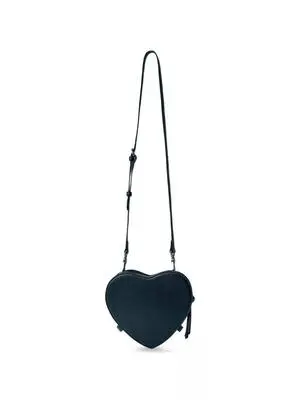 VIVIENNE WESTWOOD Louise Heart Textured Crossbody Bag - Black