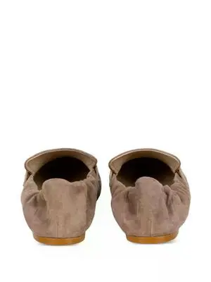 GUGLIELMO ROTTA Gathered Suede Sandals