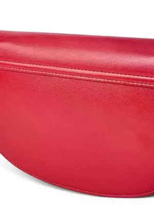 JIL SANDER Curved-flap Leather Shoulder Bag