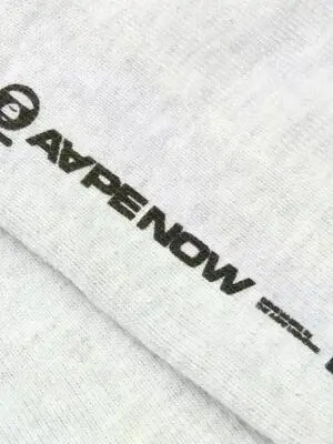 AAPE BY *A BATHING APE Logo-patch Socks