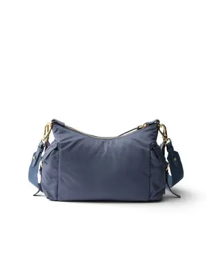 Prada Explore Large Re-nylon And Leather Bag - Blue