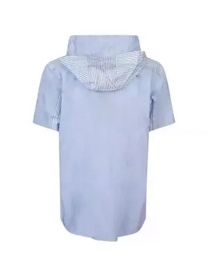 Comme Des Garçons Striped Hooded Shirt