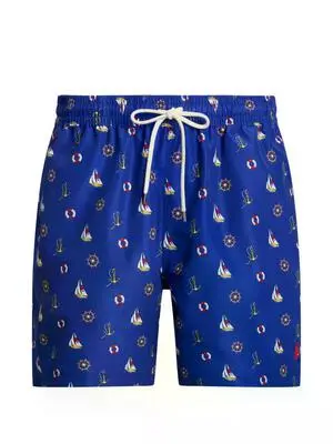 Polo Ralph Lauren Printed Swim Shorts - Blue