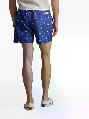 Polo Ralph Lauren Printed Swim Shorts - Blue