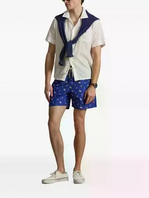 Polo Ralph Lauren Printed Swim Shorts - Blue