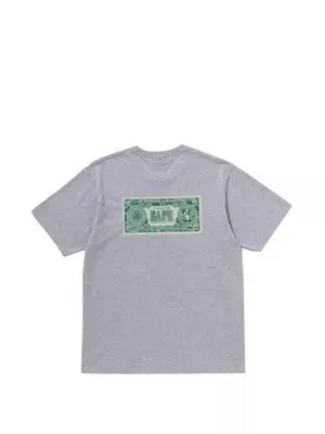 A BATHING APE Dollar-print T-shirt - Grey