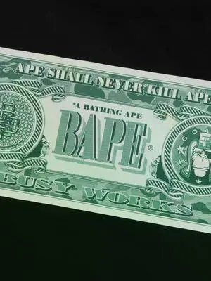 A BATHING APE Dollar-print T-shirt