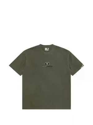 AAPE BY *A BATHING APE Logo-embroidered T-shirt - Green