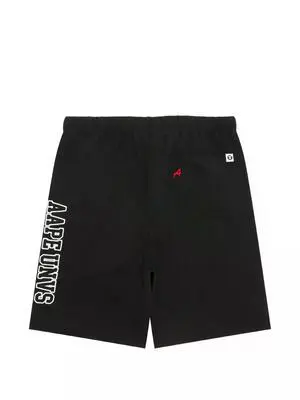 AAPE BY *A BATHING APE Logo-detail Shorts - Black
