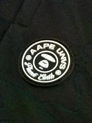 AAPE BY *A BATHING APE Logo-detail Shorts - Black