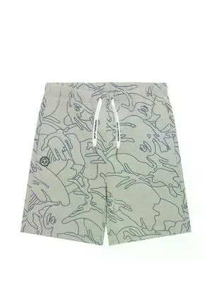 AAPE BY *A BATHING APE Outline-print Shorts