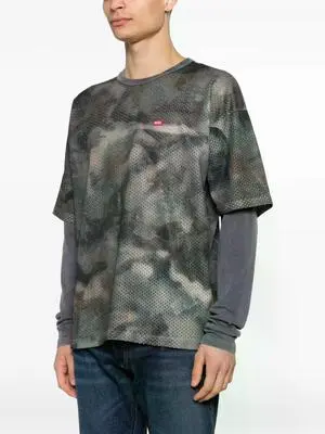 DIESEL® Perforated Long-sleeve T-shirt