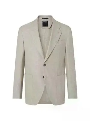 Zegna Crossover Wool Jacket - Neutrals