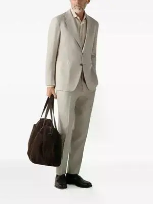 Zegna Crossover Wool Jacket - Neutrals