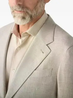 Zegna Crossover Wool Jacket - Neutrals
