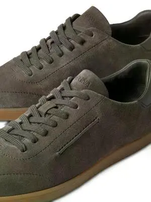 Zegna Suede Lace-up Sneakers - Grey