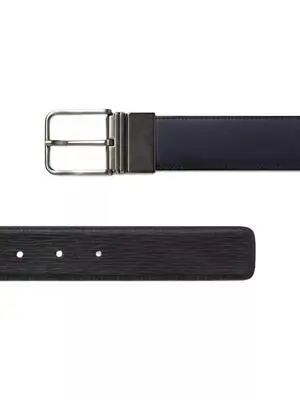 Zegna Reversible Leather Belt - Blue