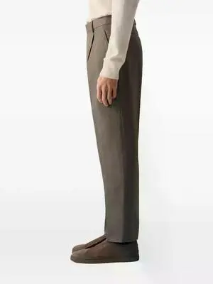 Zegna Pleated Trousers - Grey