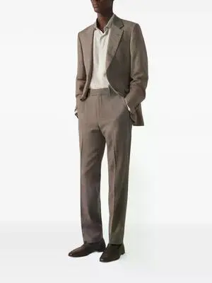 Zegna Striped Silk Shirt - White