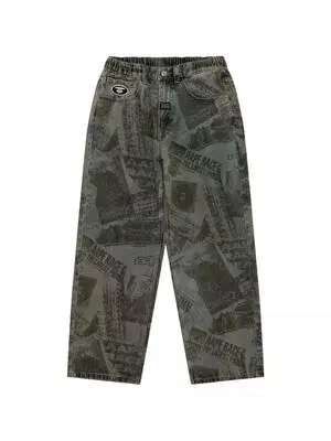 AAPE BY *A BATHING APE Logo-patch Trousers