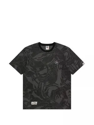AAPE BY *A BATHING APE Camouflage-print T-shirt - Black