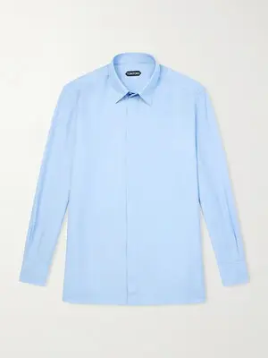 TOM FORD Twill Shirt - Blue