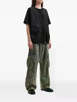 AFTERMATHS Zip-pocket Sleeveless Vest