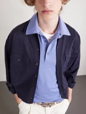 Zegna Slim-fit Cotton Polo Shirt - Blue