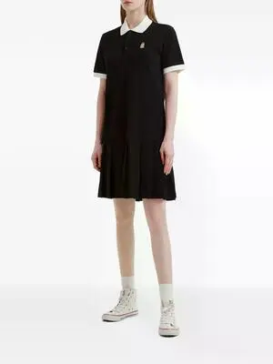 CHOCOOLATE Pleated Detail Dress - Black