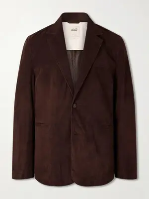 VALSTAR Suede Single-breasted Jacket - Brown