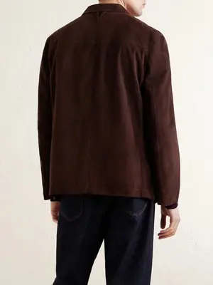 VALSTAR Suede Single-breasted Jacket - Brown