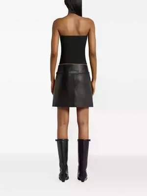 COURREGES Buckled Tube Top - Black