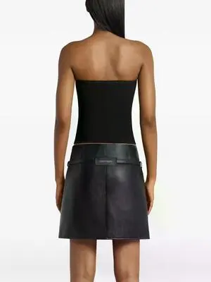 COURREGES Buckled Tube Top - Black