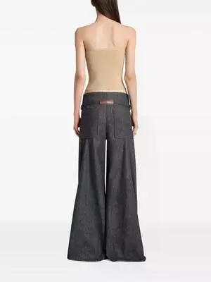 COURREGES Buckle-Detail Tube Top Neutrals