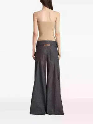 COURREGES Buckle-detail Tube Top - Neutrals
