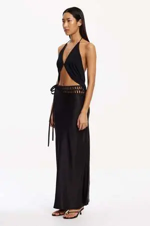 Significant Other Maxi Skirt With Waist Tie Detail