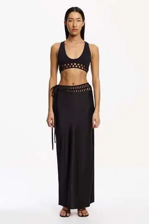 Significant Other Maxi Skirt With Waist Tie Detail