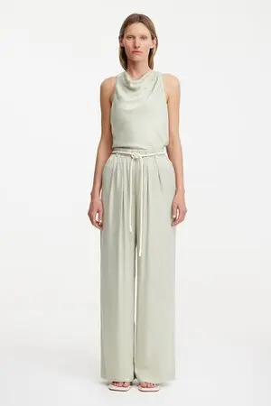 Significant Other Relaxed Wide-leg Pants - Moss