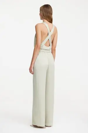 Significant Other Relaxed Wide-leg Pants - Moss