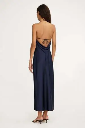Significant Other Viscose Polyester Midi Dress - Midnight
