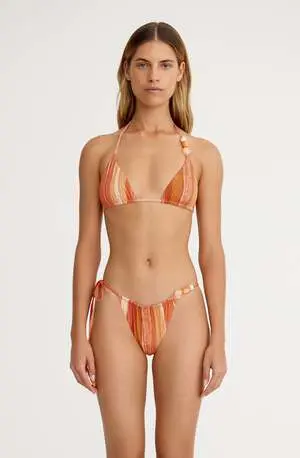 Significant Other Tie Bikini Brief - Sherbet Stripe